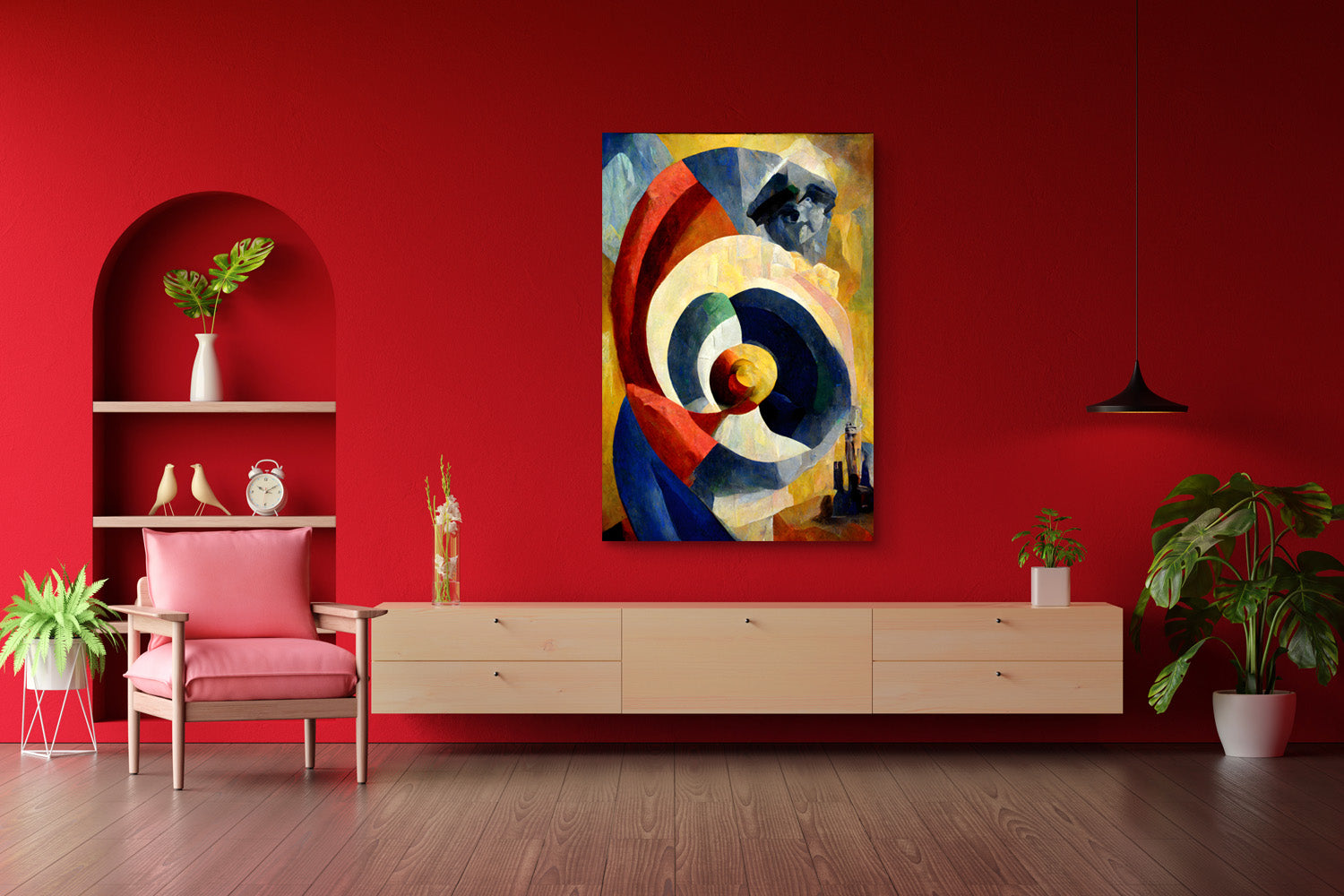 Umetnička slika na kanvasu - Apstrakcija 33 - Jednodelna – Canvas Stampa